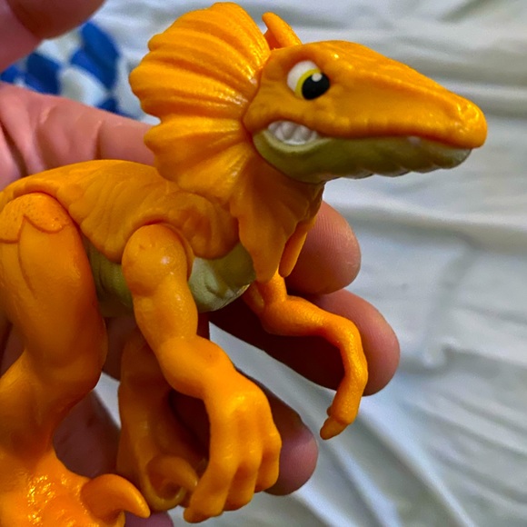 Jurassic World | Toys | Fisher Price Imaginext Orange Raptor 5 Dinosaur ...